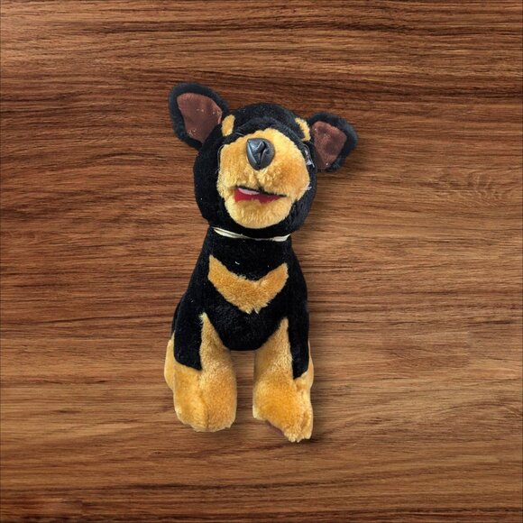 Vintage | Toys | Vintage Plush Doberman Stuffed Animal Toy Soft Cuddly ...